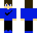 blue nike gamer | Minecraft Skin