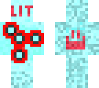 fidget spinner is lit | Minecraft Skin