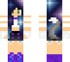 Galaxy Wolf Girl | Minecraft Skin
