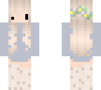Edited Chibi in Periwinkle Dress | Minecraft Skin