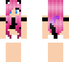 cute pink cat girl | Minecraft Skin