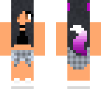 Aphmau Cute Wolf Purplw Girl Minecraft Skins