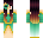 Peacock Themed Dress | Minecraft Skin