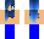 Mermaid tail mod blue mermaid | Minecraft Skin