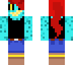 Undyne without Armour | Minecraft Skin