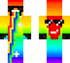 MLG Rainbow Frog | Minecraft Skin