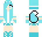 ice wolf girl | Minecraft Skin