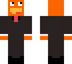 Orange Guy in Suit | Minecraft Skin