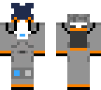 subnautica radiation suit | Minecraft Skin