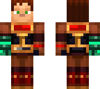 Jesse with gauntlet and Ellegaard armor | Minecraft Skin