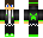green gamer boy | Minecraft Skin