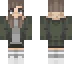 green bomber jacket | Minecraft Skin