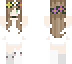 Cute Girl in White | Minecraft Skin