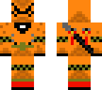 Mega orange ranger | Minecraft Skin