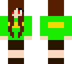 chara in a swim suit | Minecraft Skin