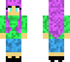 Pixel girl with heels | Minecraft Skin