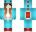 Blue Yoshi Girl | Minecraft Skin