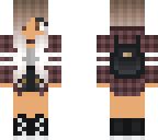 Cute Girl With Buns | Minecraft Skin