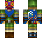 Majoras Mask on Link | Minecraft Skin