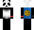Panda with biscuit cape and wristband | Minecraft Skin