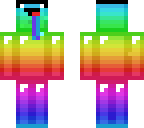 rainbow noob skin | Minecraft Skin