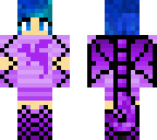 purple and pink dragon girl | Minecraft Skin
