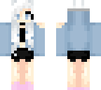 Female Sans - 4 Pixel Version | Minecraft Skin