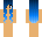 Blue Ombre Hair | Minecraft Skin