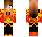 fiery girl | Minecraft Skin