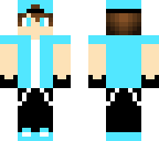 The Cool Blue Boy Kid At School | Minecraft Skin
