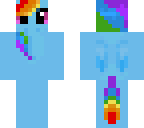 Rainbow dash | Minecraft Skin