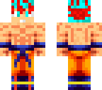 Goku SSJ Blue Kaioken X20 | Minecraft Skin