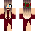 red dress girl | Minecraft Skin