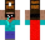 steve holding chest halloween | Minecraft Skin