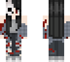 Zombie skeleton emo girl | Minecraft Skin