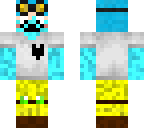 DanTDM happy blue monster skin | Minecraft Skin