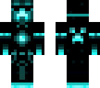 neon creeper sunglasses | Minecraft Skin