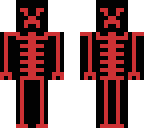 Red Skeleton Man | Minecraft Skin