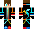fire and ice boy | Minecraft Skin