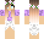 Cute Flower Crown Boho Girl Modest Edit | Minecraft Skin
