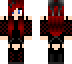 Red Emo Girl | Minecraft Skin