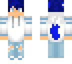 Blue Wolf Boy | Minecraft Skin