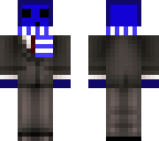 Navy Blue Blob in a suit | Minecraft Skin