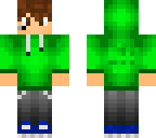 green gamer boy | Minecraft Skin