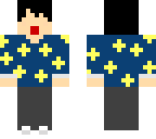 inside colorful derp girl outside classy derp boy | Minecraft Skin
