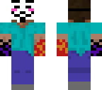 zombie hacker steve but with full mask | Minecraft Skin