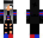 Cardi B Grey hair With Blue And Red Gucci | Minecraft Skin