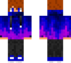 Boy Purple Fire | Minecraft Skin
