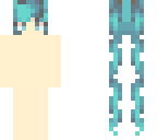 Hatsune Miku hair base | Minecraft Skin
