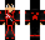 Kirito capa roja | Minecraft Skin